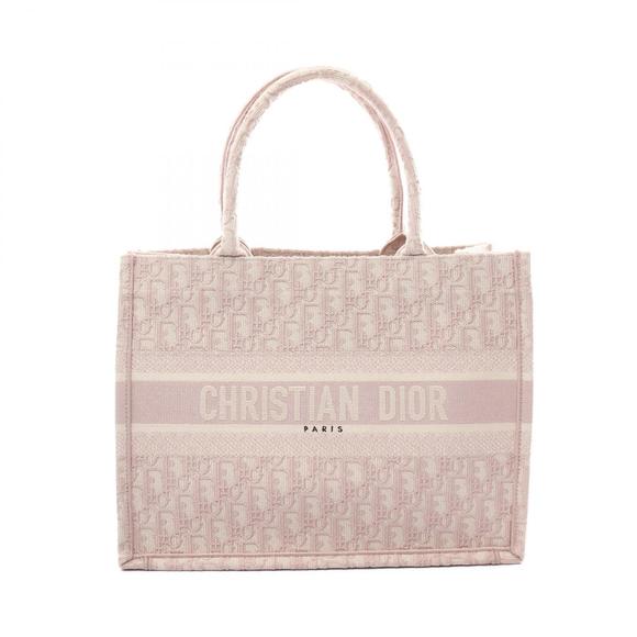 Dior | Bags | Dior Book Tote Medium Canvas Pink | Poshmark